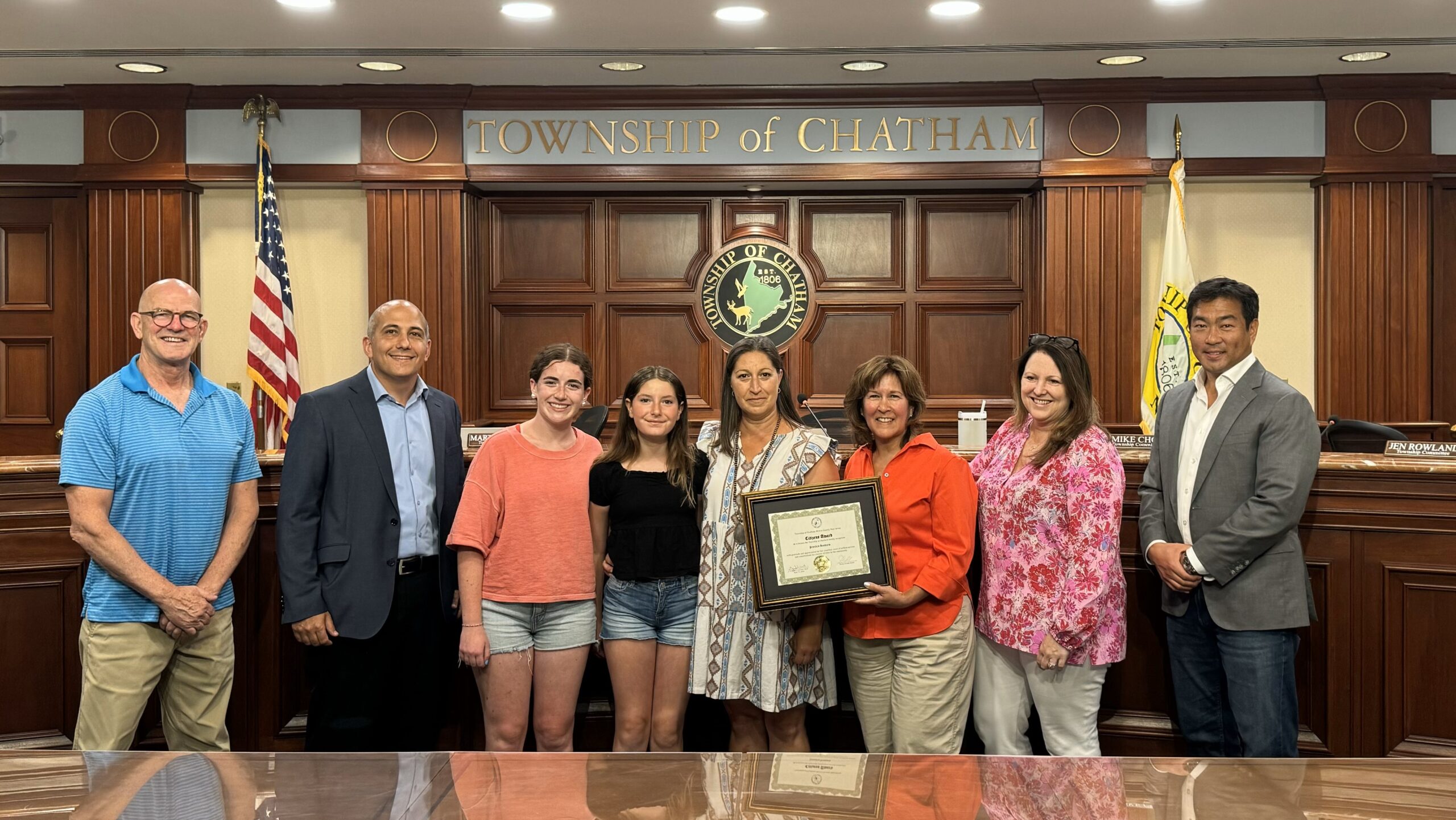 Township Committee Presents Citizen’s Award to Volunteer Resident ...