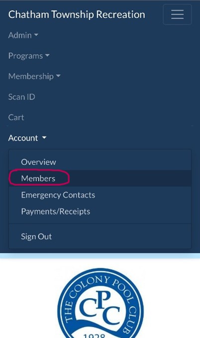 Membership Account Setup Guide - Chatham Township, NJ | Official Website